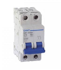 Chint 16 Amp Two Pole Miniature Circuit Breaker Nb1-63dc 2p C16a Dc500v 6ka(R)