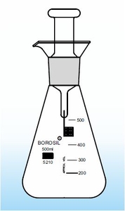 Buy Borosil 5210024 Capacity 500 ml Oxygen Combustion Flask Online in ...